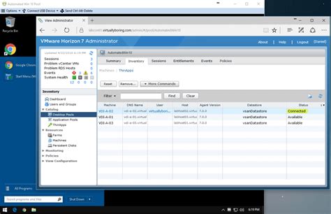 vmware horizon view 7 automated desktop pool [part 7] virtually boring