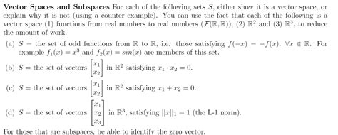 Solved For Each Of The Following Sets S Either Show It Is A Chegg