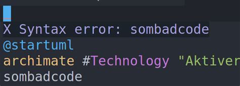 Syntax Errors On Wrong Line · Issue 156 · Skuroplantuml Mode · Github