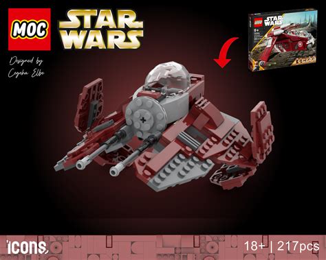 Lego Moc Jedi Interceptor Alternate Build Of Set 75354 By Cegeha Elbe Rebrickable Build With