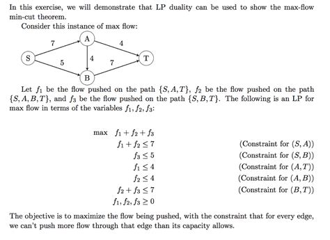 In This Exercise We Will Demonstrate That Lp Duality