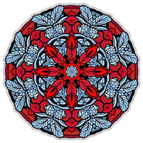 Colorful Geometric Snowflake Design