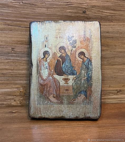 Святая Троица Андрей Рублев Xv в икона на доске на заказ в интернет