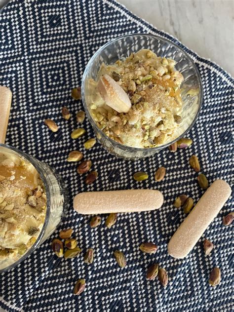 Pistache Tiramisu Toetje In Een Glas Met Peer Foodblog Foodinista