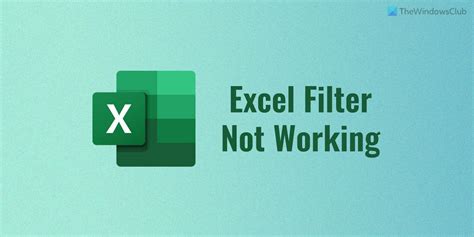 Filter Excel Tidak Berfungsi Dengan Benar Tetap