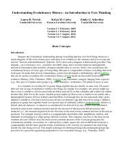 Tree Thinking Worksheet Pdf Understanding Evolutionary
