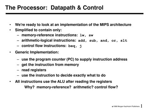 PPT The Processor Datapath Control PowerPoint Presentation ID