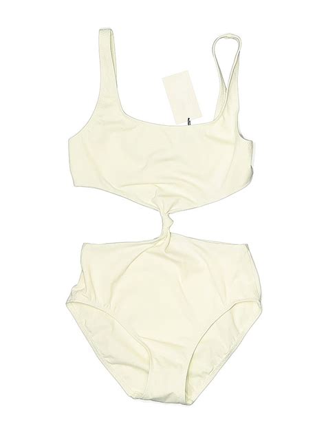 Solid And Striped Solid Ivory One Piece Swimsuit Size S 69 Off Thredup