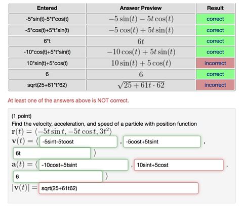 Solved Entered 5 Sin T 5 T Cos T 5 Cos T 5 T Sin T 6 T Chegg Com