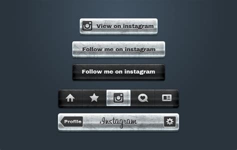 20 Instagram Buttons