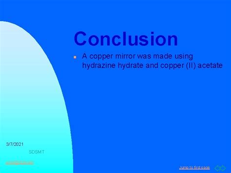 Formation Of A Copper Mirror A Copper Mirror