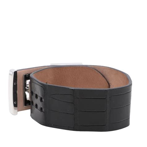 Chopard Black Alligator Watch The Closet