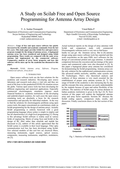 PDF A Study On Scilab Free And Open Source Programming For Antenna Array Design