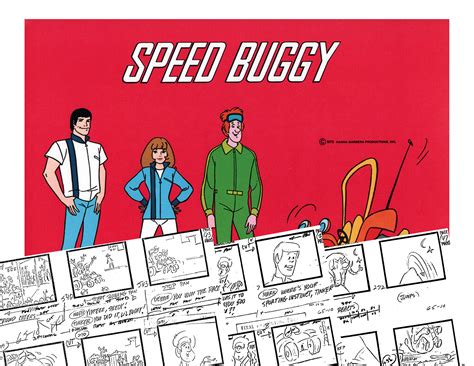 Speed Buggy Tv Series 92 Storyboards Hanna Barbera Saturday Etsy