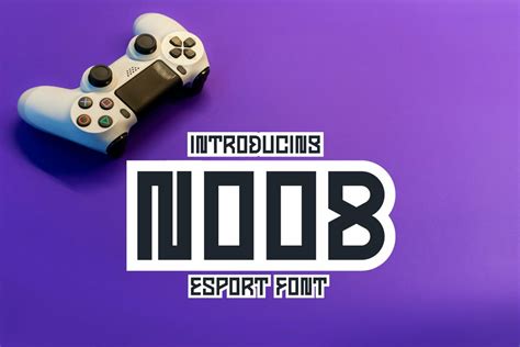 Noob Esport Style Font MasterBundles