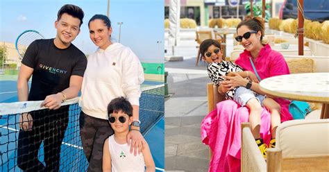 Sania Mirza Latest Beautiful Pictures With Son Izhaan Mirza Malik