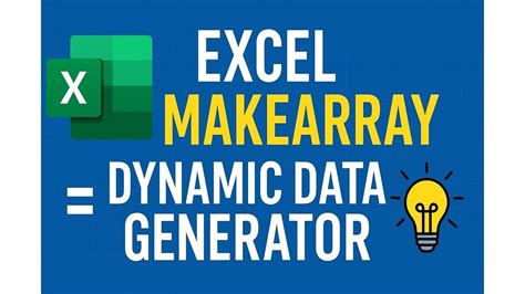 Makearray Function In Excelexcel Makearray Functionmakearray New Excel Functionmakearray