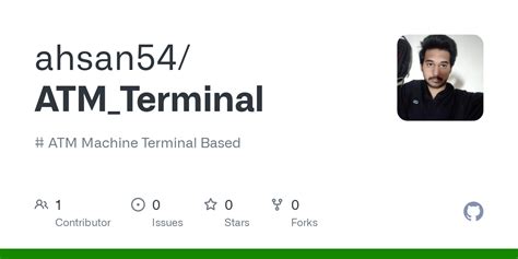 github ahsan54 atm terminal atm machine terminal based