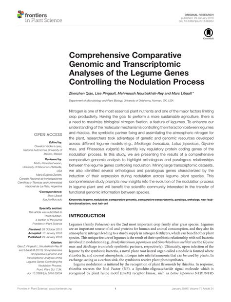 Pdf Comprehensive Comparative Genomic And Transcriptomic Analyses Of