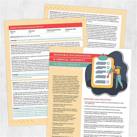 Defensible Documentation And Medical Necessity For Speech Therapists Etsy