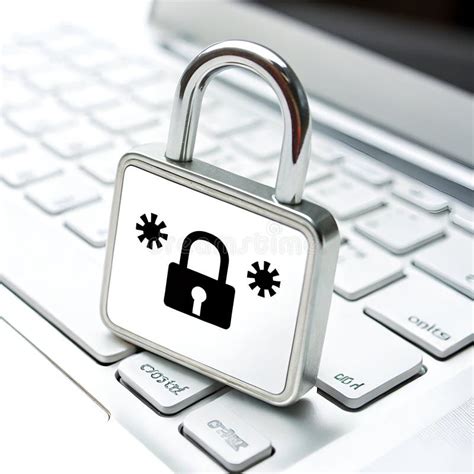 Password Protected Icon Illustration Isolated On White Background Stock Illustration