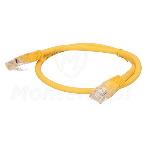 Żółty patchcord UTP kat 5e