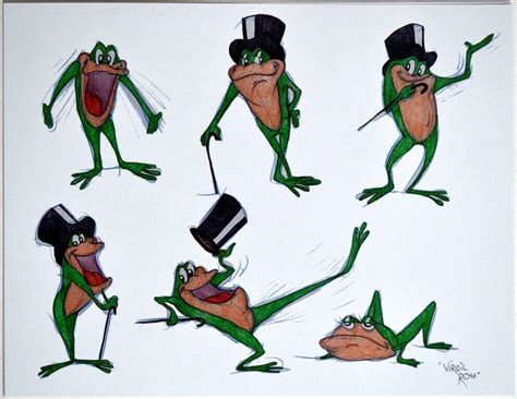 Looney Tunes Model Sheet Print Featuring Michigan J Frog 4720024984