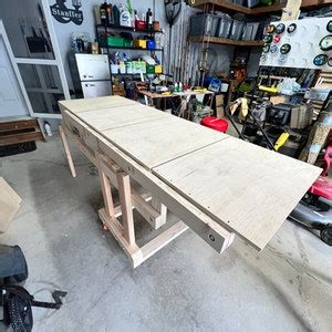 Transforming Shelf Workbench Plans Convertible Tableshelf Build