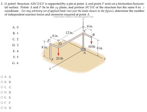 [solved] 3 1 Point Structure Abcdef Is Supporte Solutioninn