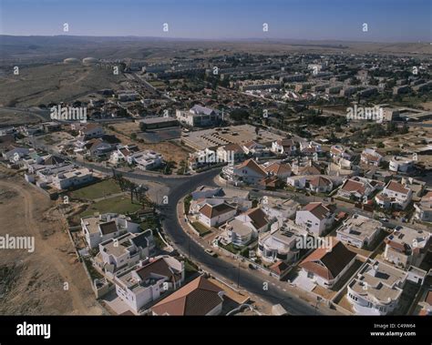 Aerial Photograph Of The Town Of Dimona In The Northern Negev Desert