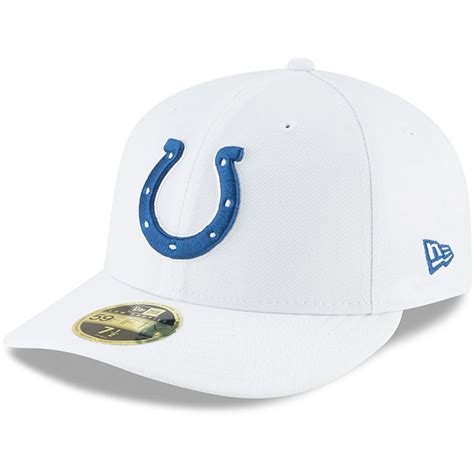 New Era Indianapolis Colts White Omaha Low Profile 59fifty Fitted Hat