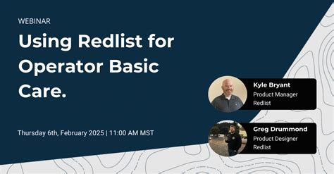 Using Redlist For Operator Basic Care Redlist