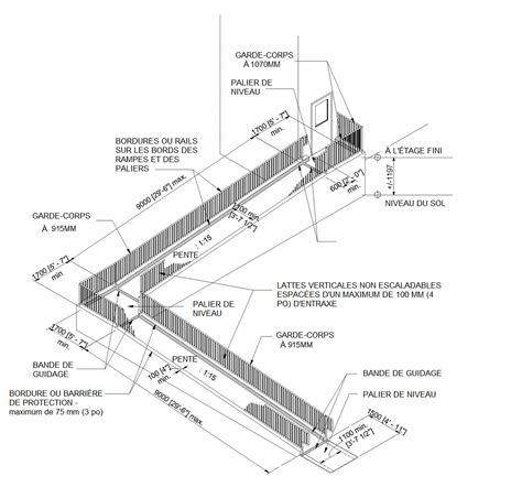 Rampe Handicapé Autocad Rampe Daccès Pmr Uqnio