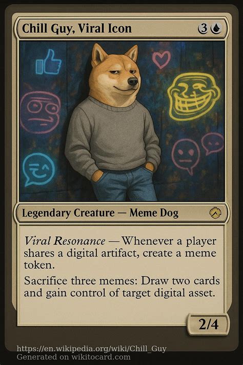 Chill Guy Viral Icon Wiki To Card