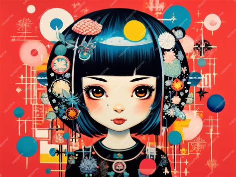 Premium Vector Japanese Girl Vector Illustration Japanese Girl Vector