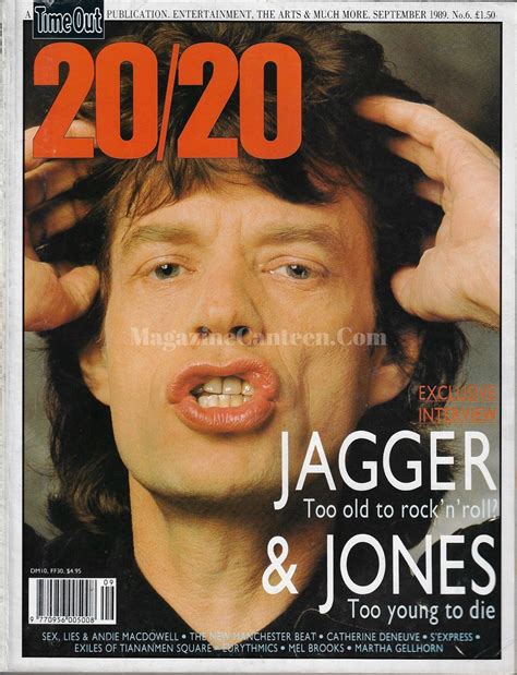 20 20 Magazine Mick Jagger Magazine Canteen