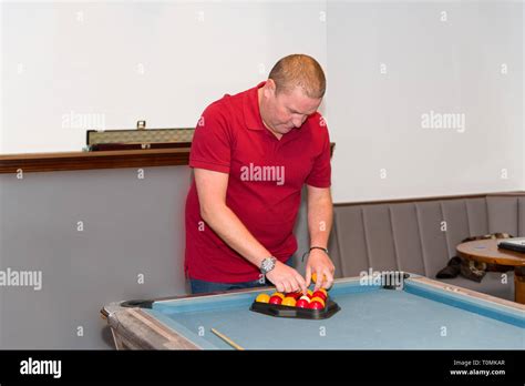 Pool Table Ball Set Up Hi Res Stock Photography And Images Alamy
