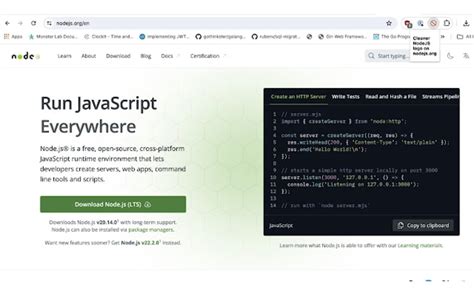 Clean Nodejs Logo For Google Chrome Extension Download