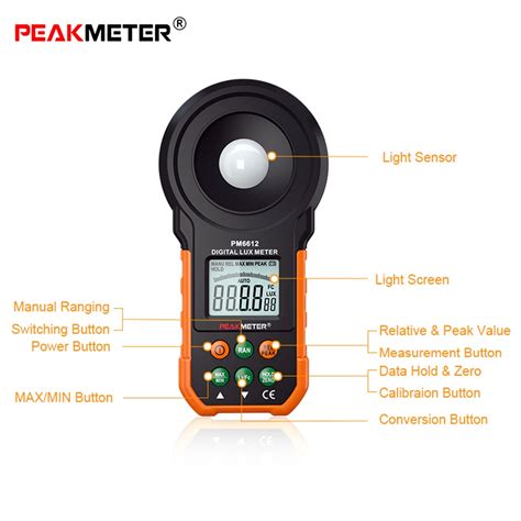 Handheld Digital Light Meter Lux Meter 0~200000 H Vicedeal