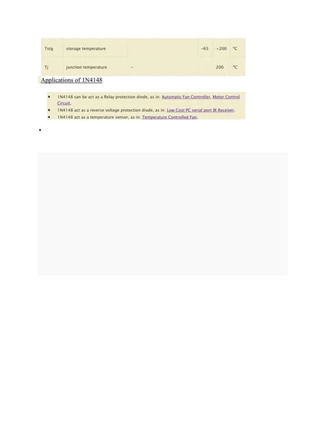 Diode Data Sheet For Alarm Type Project Pdf