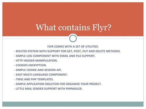 Flyr Php Micro Framework Ppt