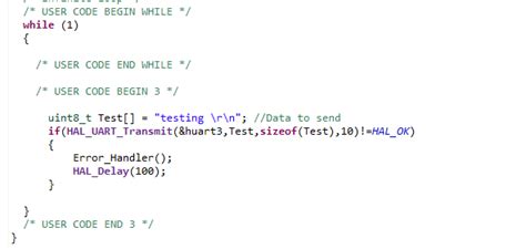 stm32h7 while 1 not executed stmicroelectronics community