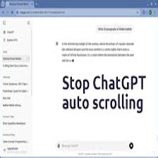 ChatGPT Disable Auto Scroll For Google Chrome Extension Download
