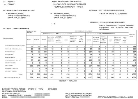 Eeo Form Reporting With Regard To Eeo Report Template Xfanzexpo Com