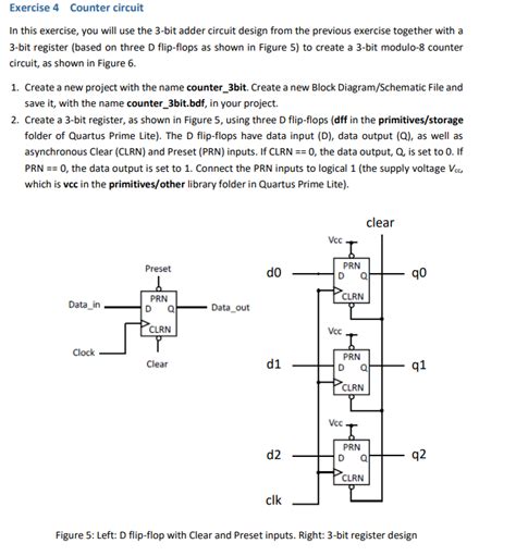 Solved Exercise 4 Counter Circuit In This Exercise You Will Chegg Com