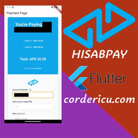 hesabpay payment gateway integration in flutter coders icu