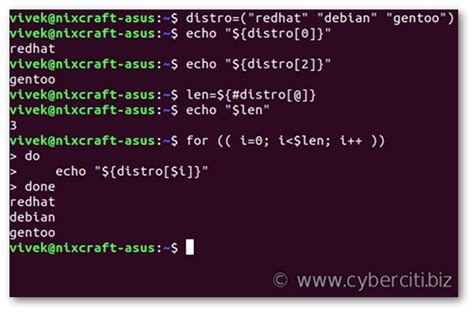 Bash Splitting A String Into An Array With Examples And Syntax Explanation