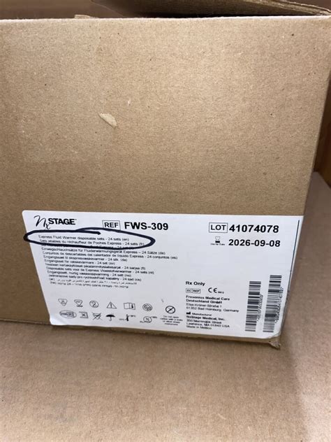 New Nxstage Medical Fws 309 Express Fluid Warmer Disposable Set Disposables General For Sale