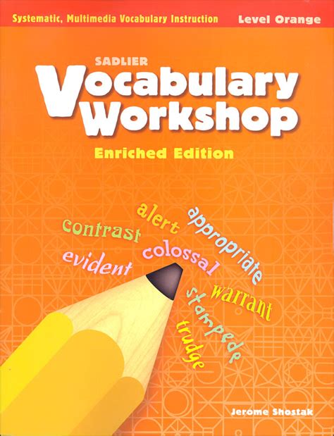 Vocabulary Workshop Enriched Student Edition Grade 4 Orange Sadlier