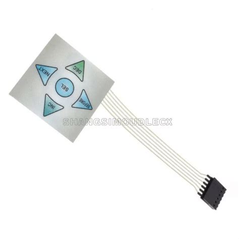 matrix array 5key membrane switch keypad keyboard 1 5 keys 40 40mm new